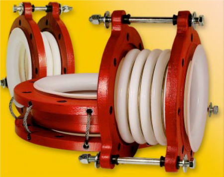 Teflon Molded Pipe Couplings | Hunter Expansion Joints - Fabric, Metal ...